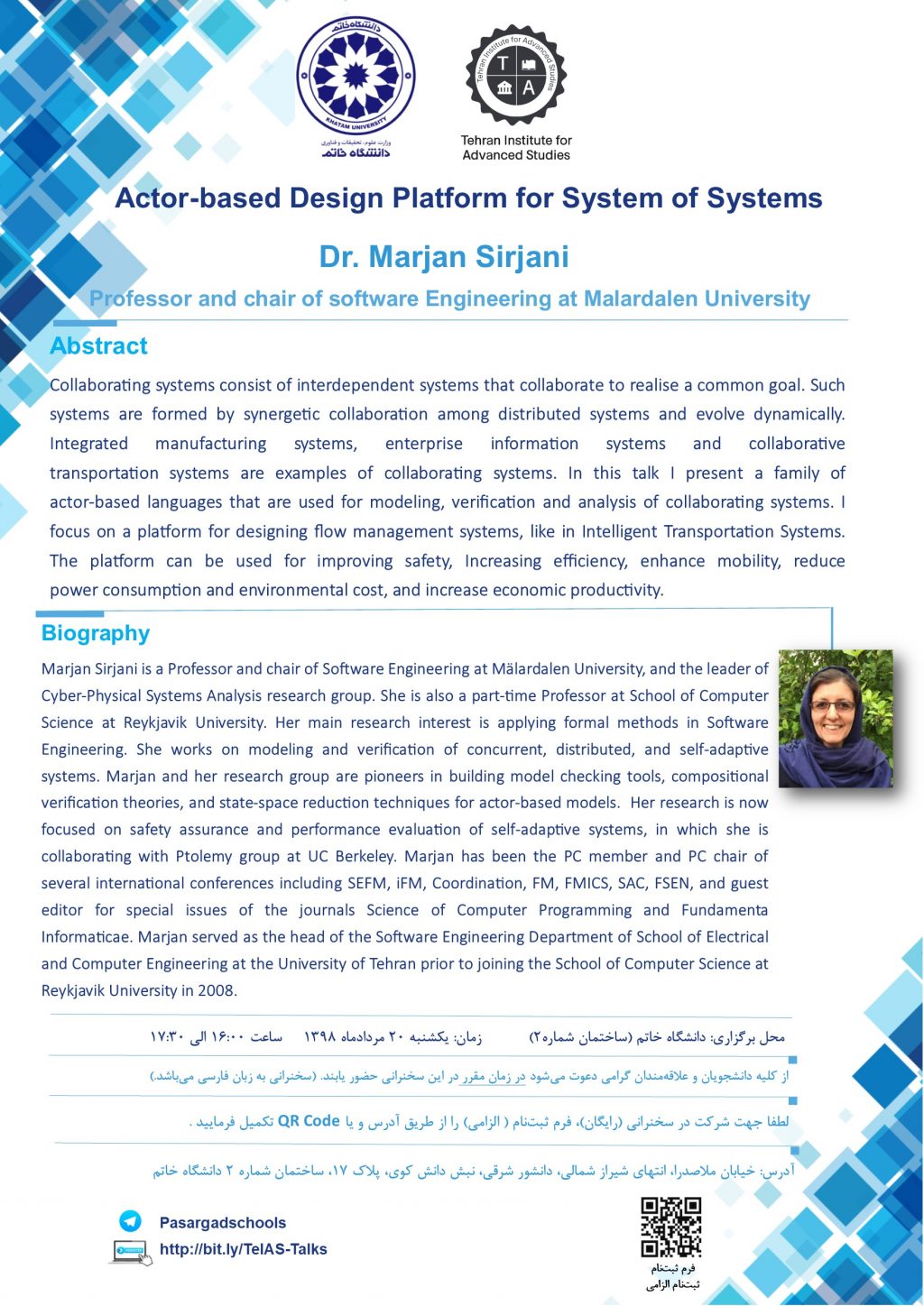 Actor-based Design Platform for System of Systems __ Marjan Sirjani ...