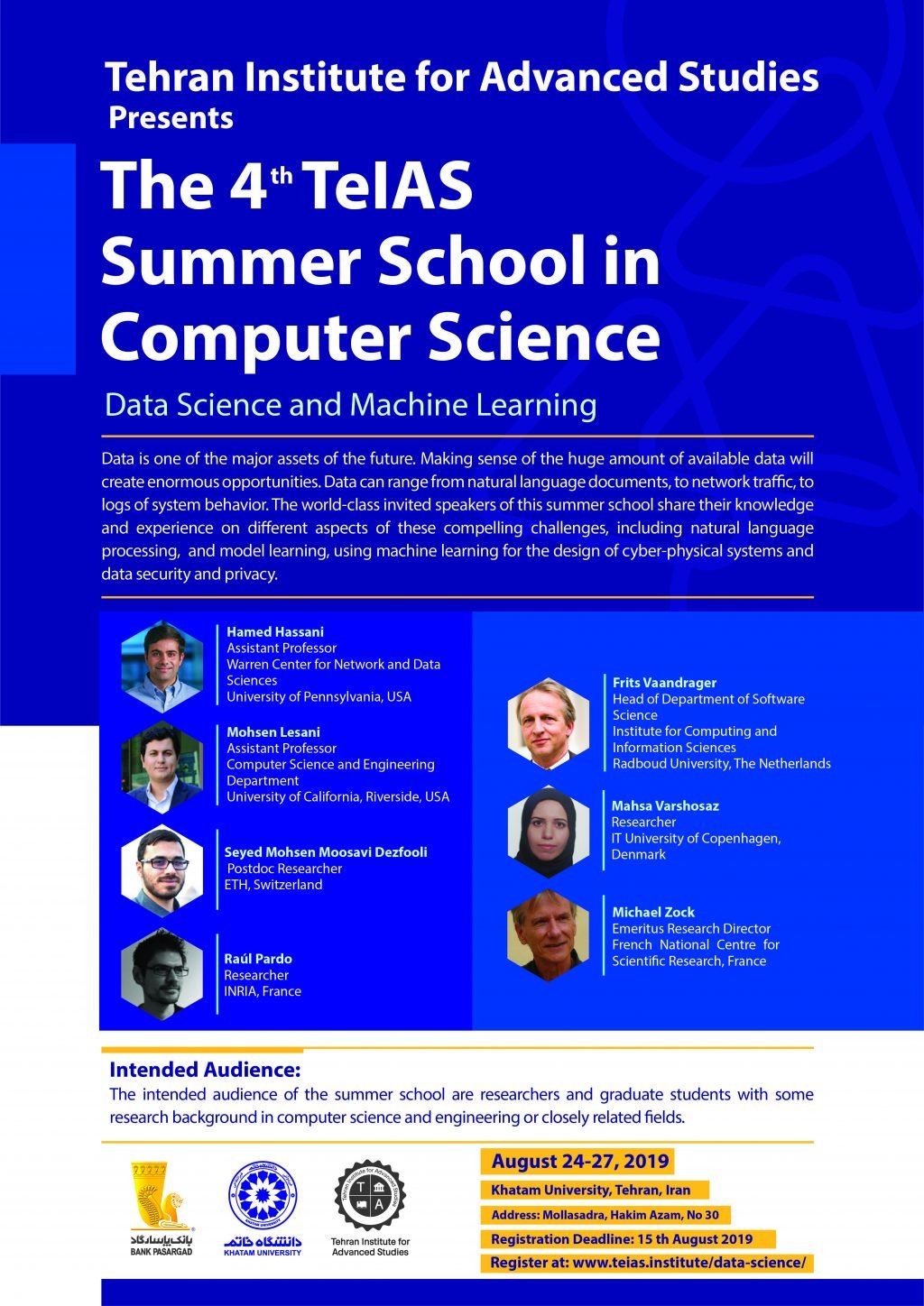 Data Science and Machine Learning - TEIAS | Tehran Institute for ...