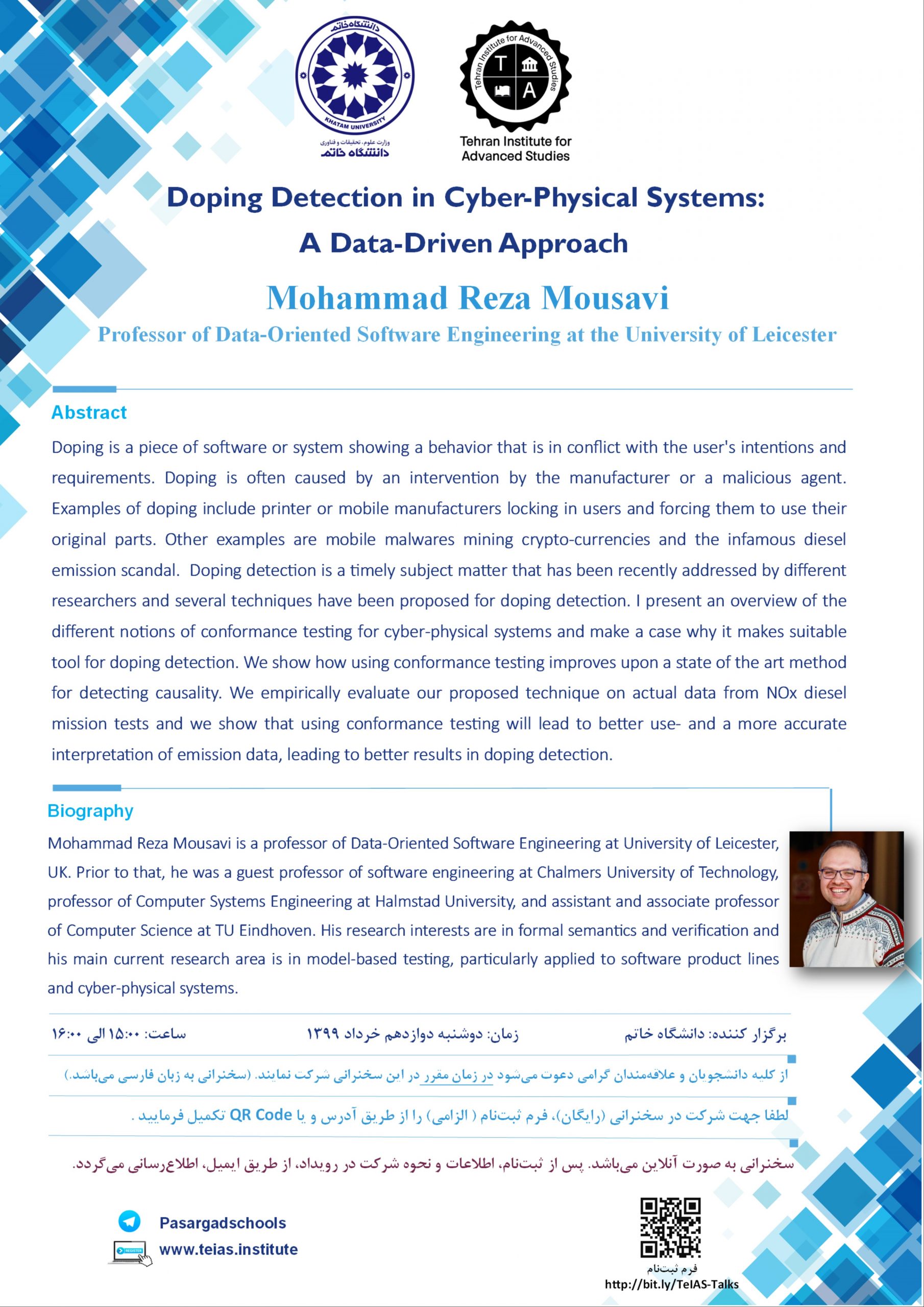 Doping Detection in Cyber-Physical Systems: A Data-Driven Approach __ Mohammad Reza Mousavi ...
