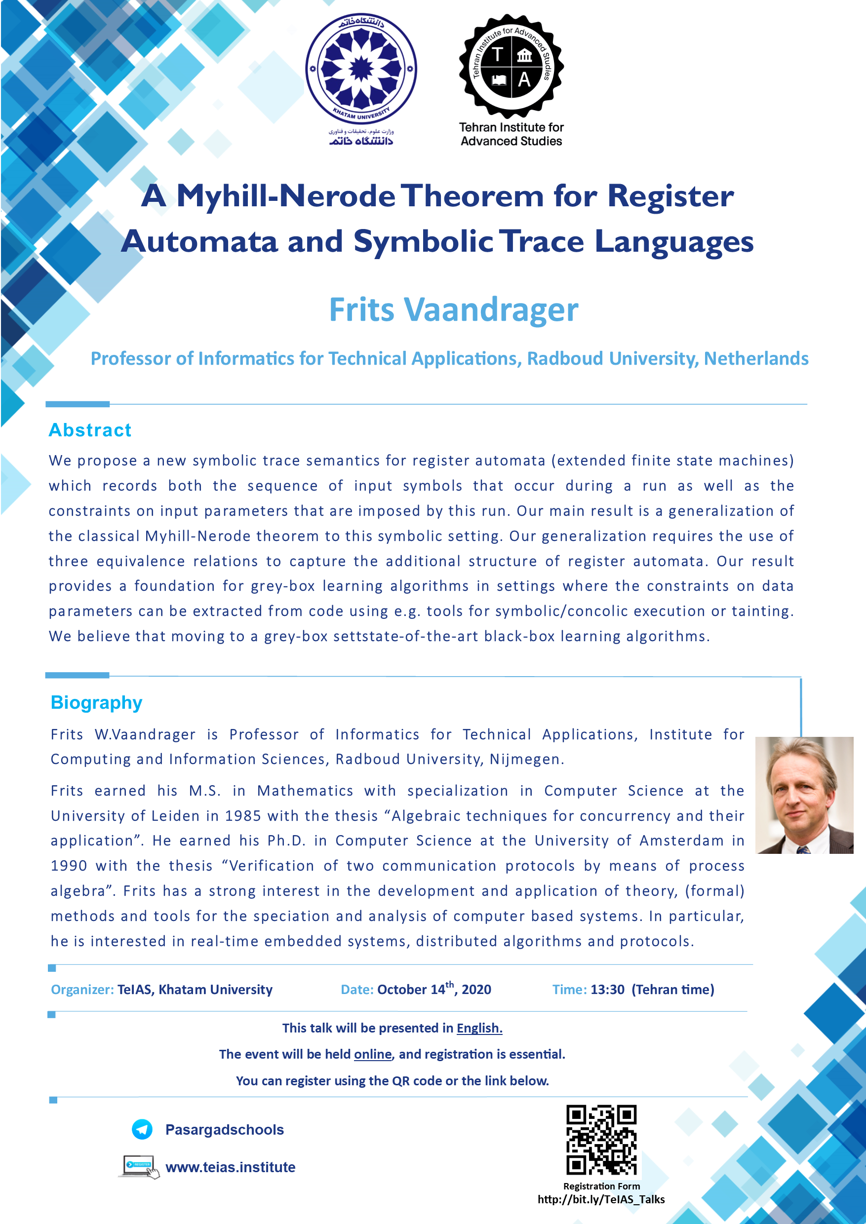 A Myhill-Nerode Theorem for Register Automata and Symbolic Trace ...