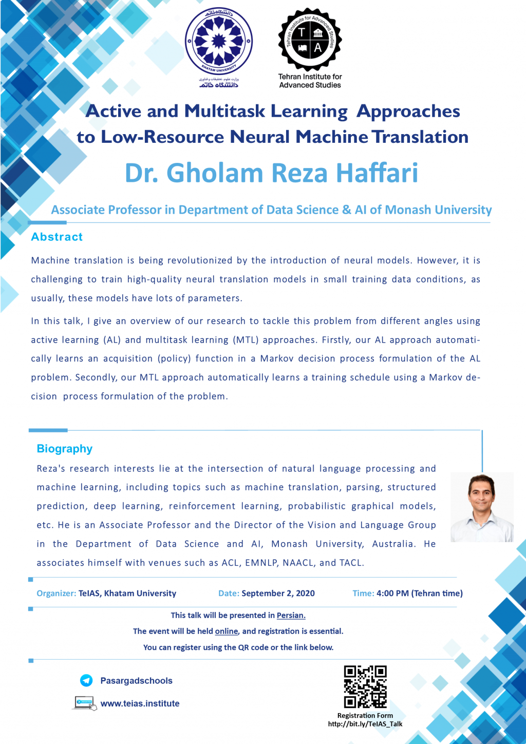 Active and Multitask Learning Approaches to Low-Resource Neural Machine Translation __ Gholam ...
