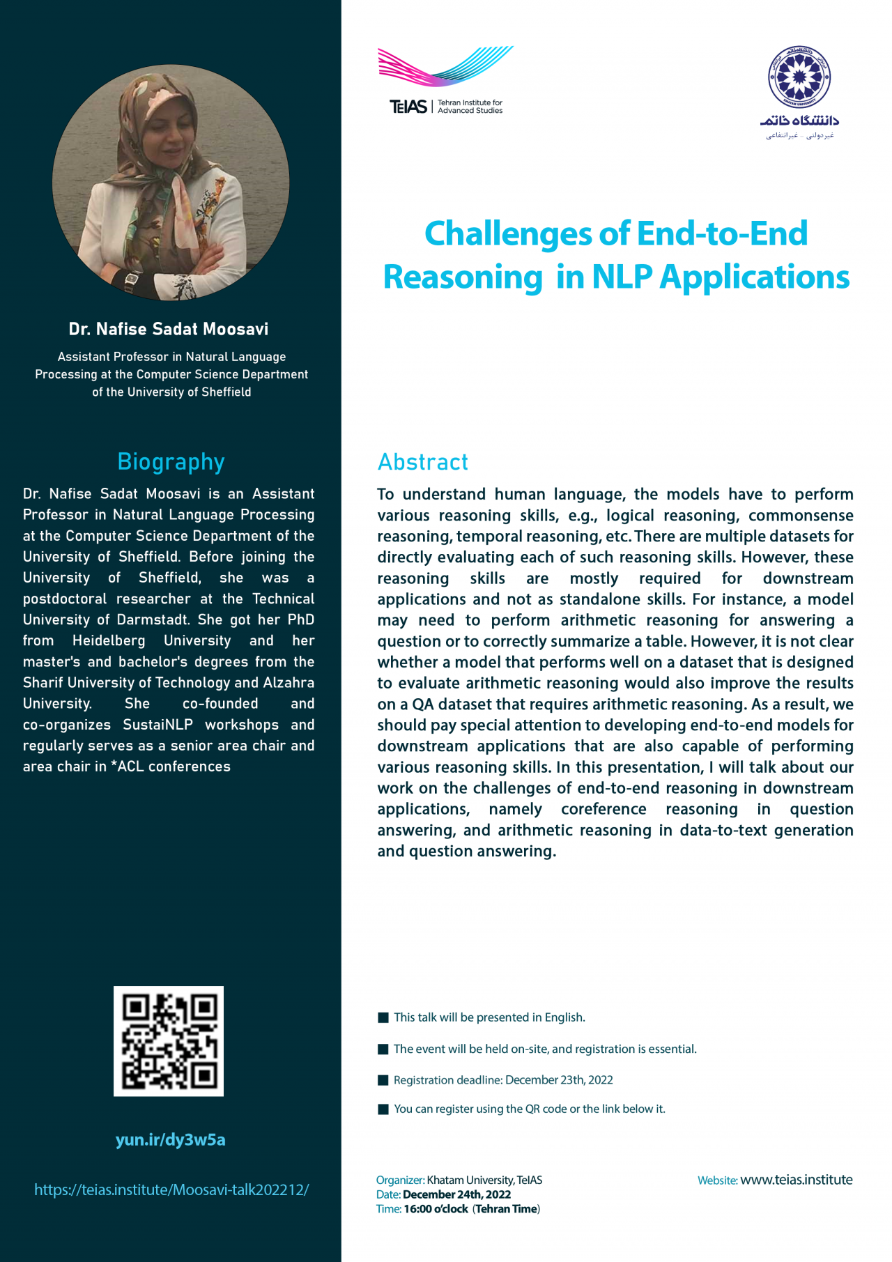 Challenges of End-to-End Reasoning in NLP Applications __ Nafise ...
